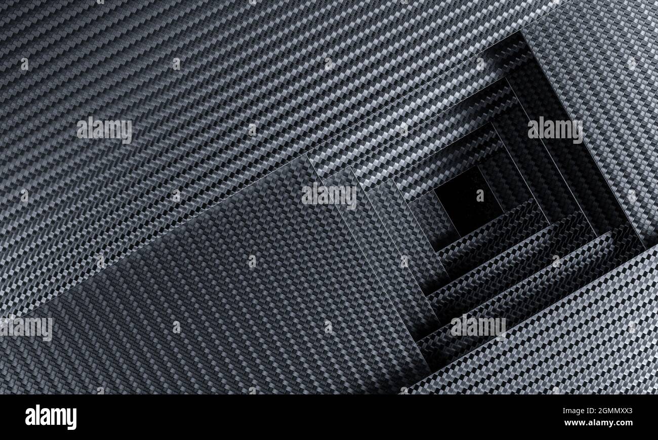 carbon fiber geometric themed background. 3d render Stock Photo - Alamy