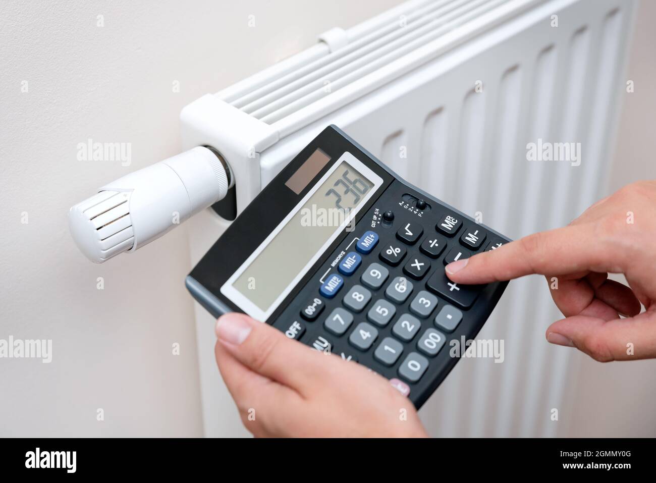 Heating, concept of rising heating prices, expensive heating cost Stock ...