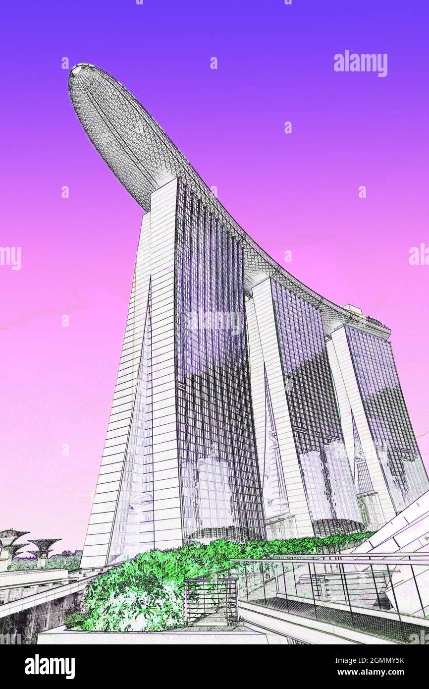 Marina Bay Sands Drawing