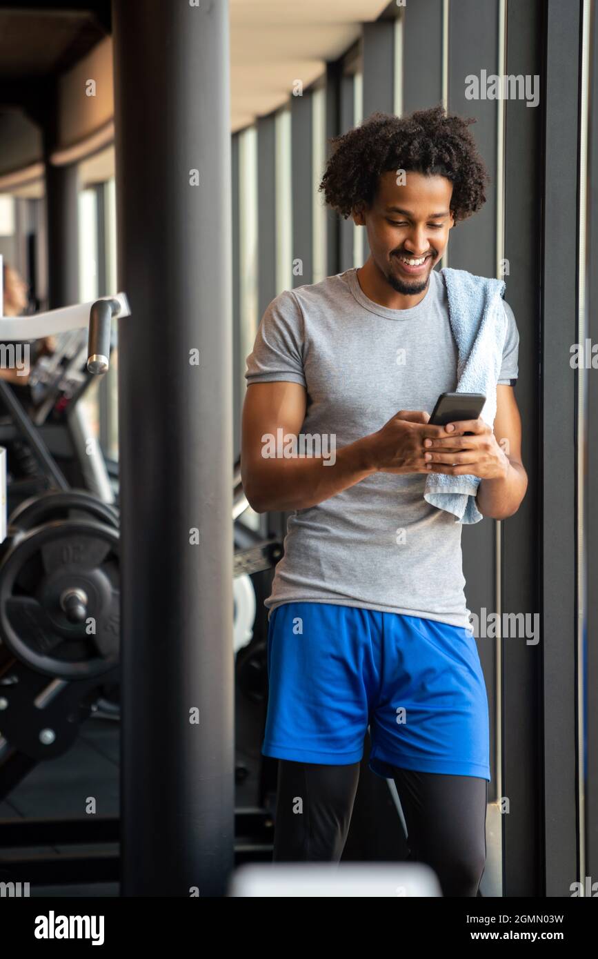 Fitness, sport, training, gym, technology and lifestyle concept Stock ...