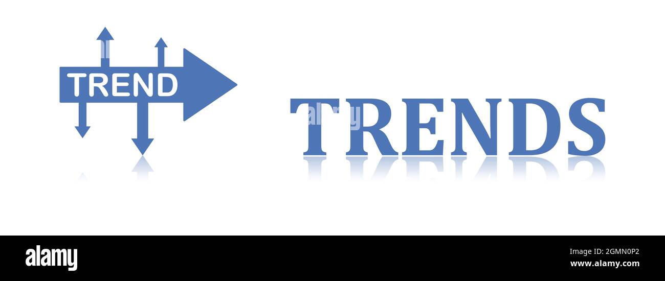 Illustration of a trends concept Stock Photo - Alamy