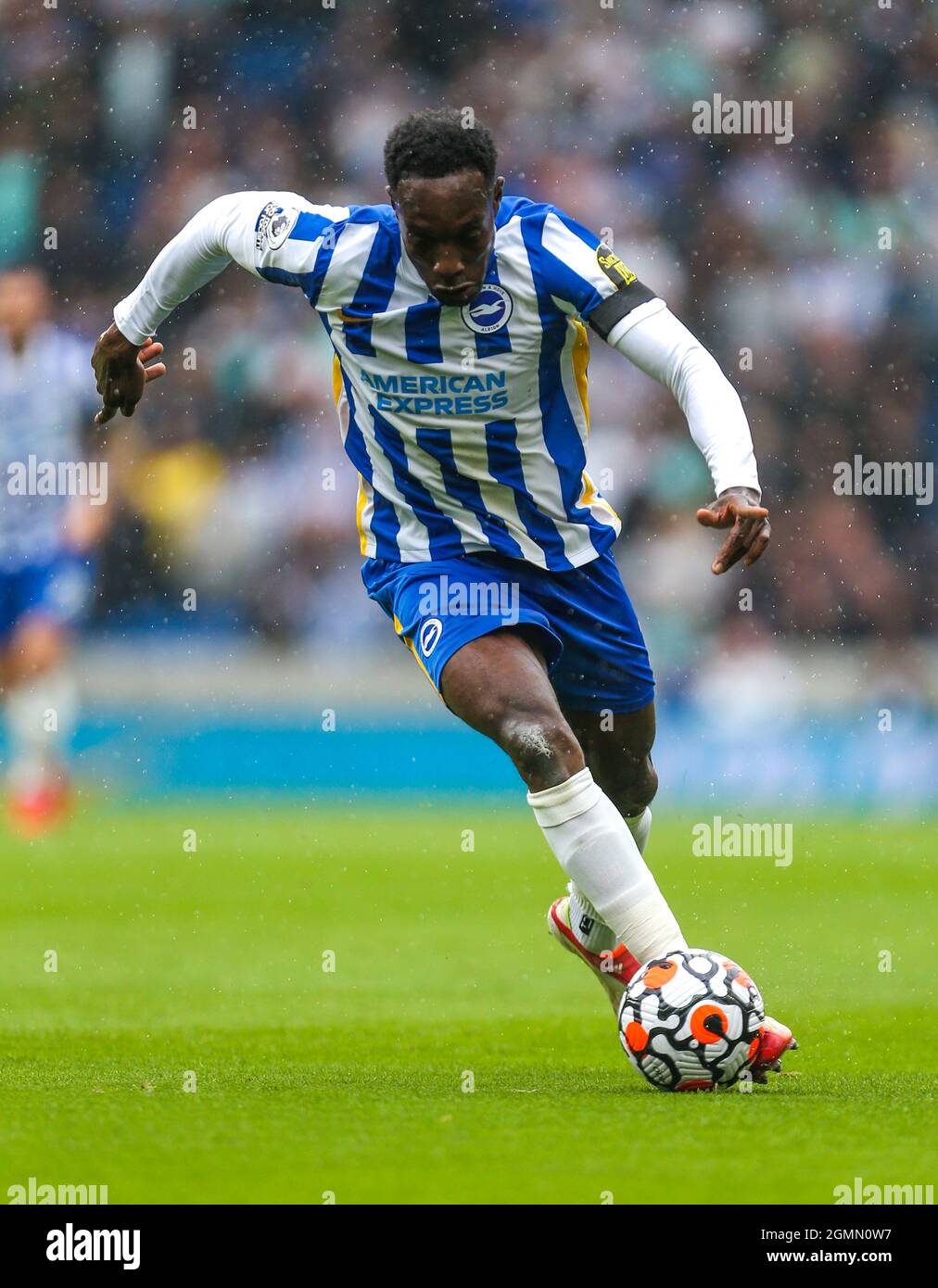 Brighton and Hove Albion's Danny Welbeck in action during the Premier ...
