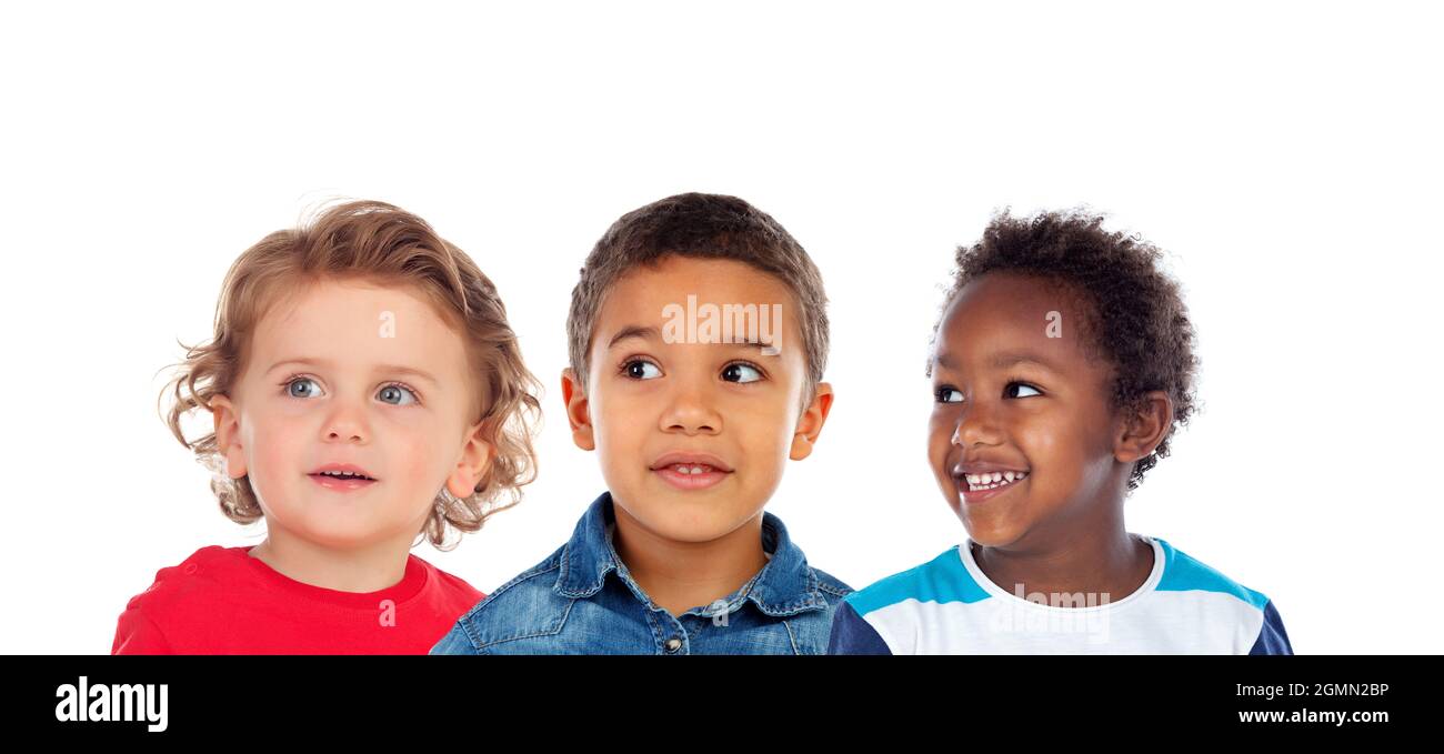 Portrait of children isolated on a white background Stock Photo - Alamy