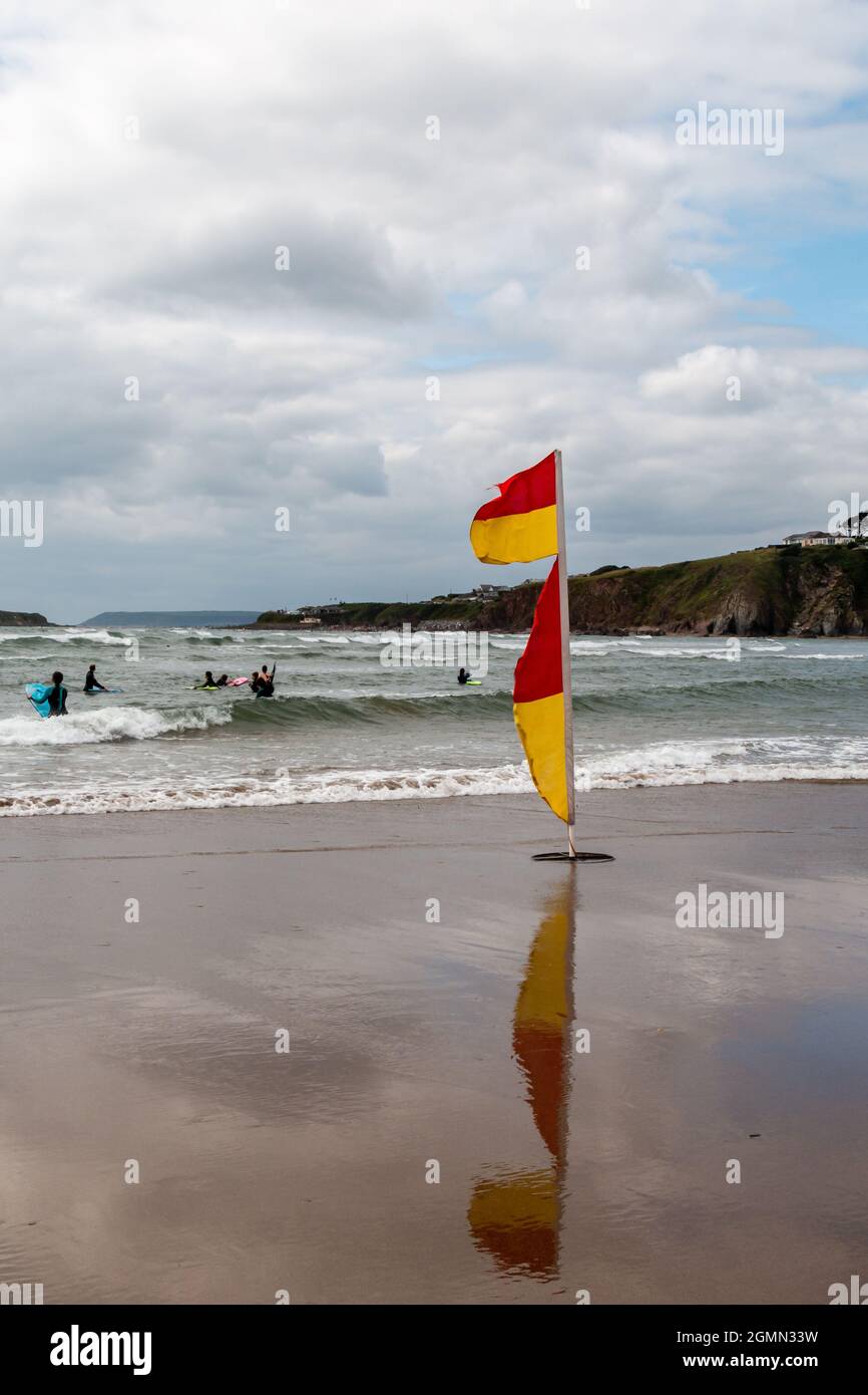 Rnli flags on beach hi-res stock photography and images - Alamy
