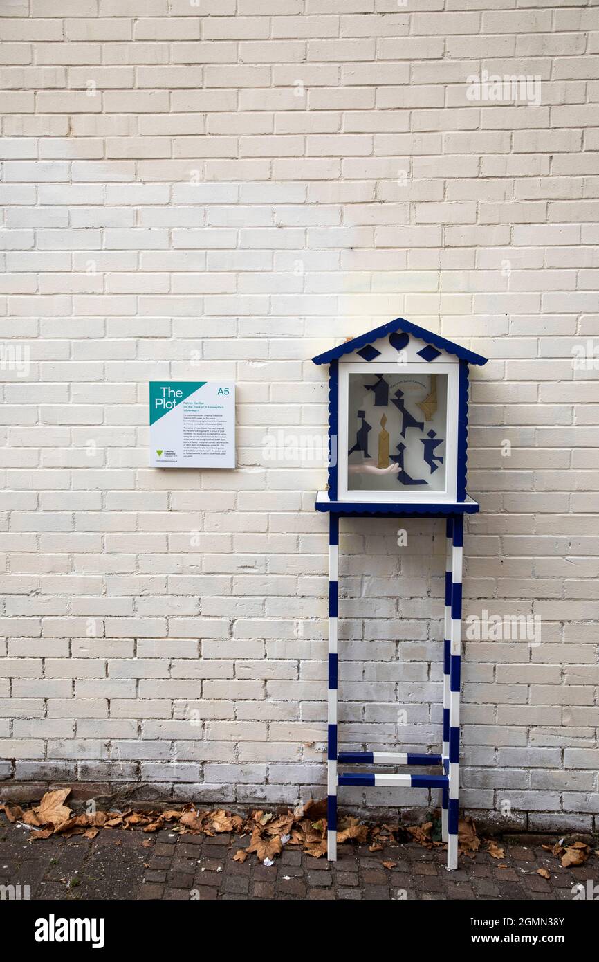 Folkestone Triennial 2021 - "On the Track of St Eanswythe's Waterway" by Patrick Corillon Stock ...