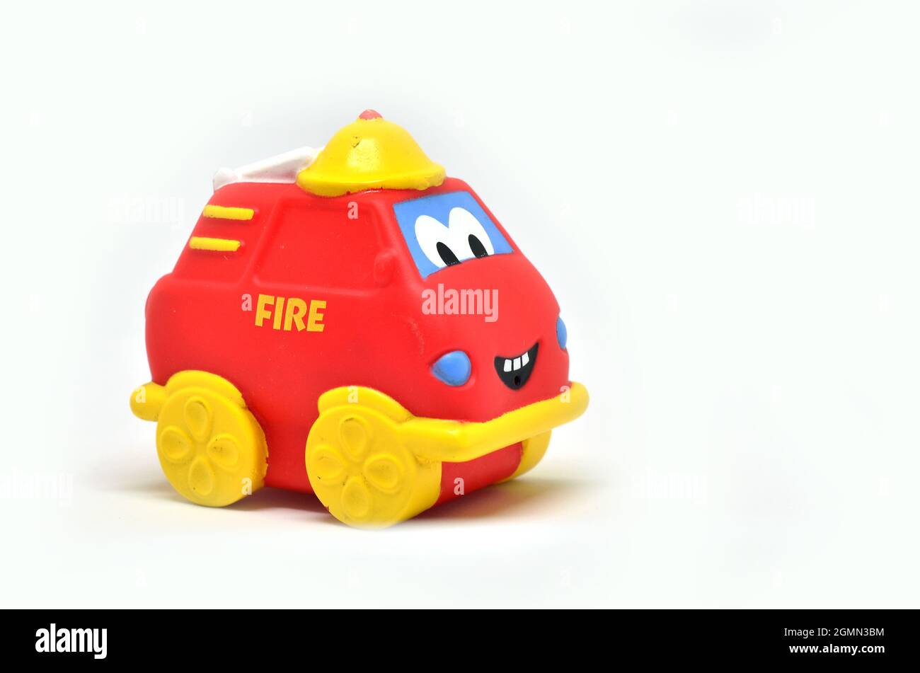 Red fire truck toy on Cut Out Stock Images & Pictures - Alamy