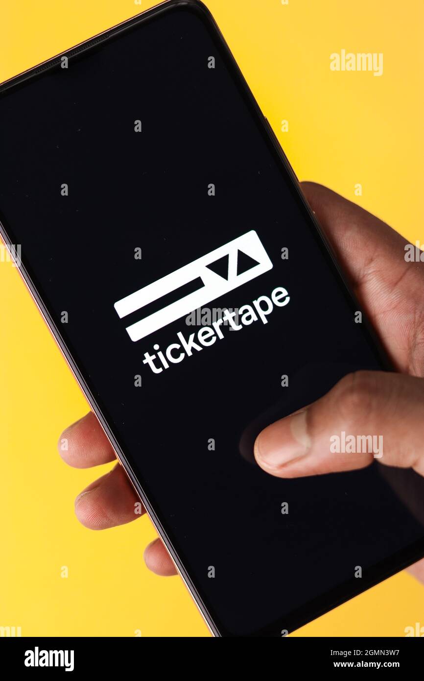 Tickertape logo hi-res stock photography and images - Alamy