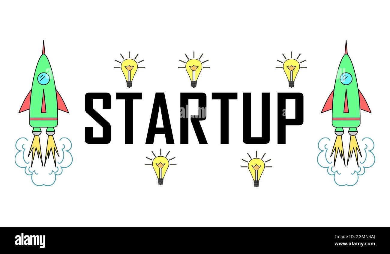 Illustration of a startup concept Stock Photo - Alamy