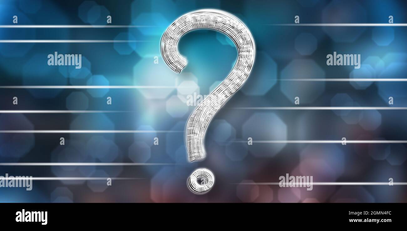 Illustration of a question concept Stock Photo - Alamy