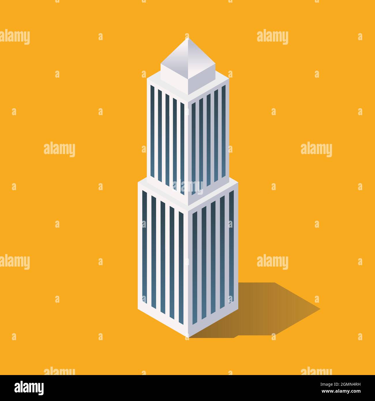 Isometric Futuristic Building. Vector illustration Stock Vector Image ...