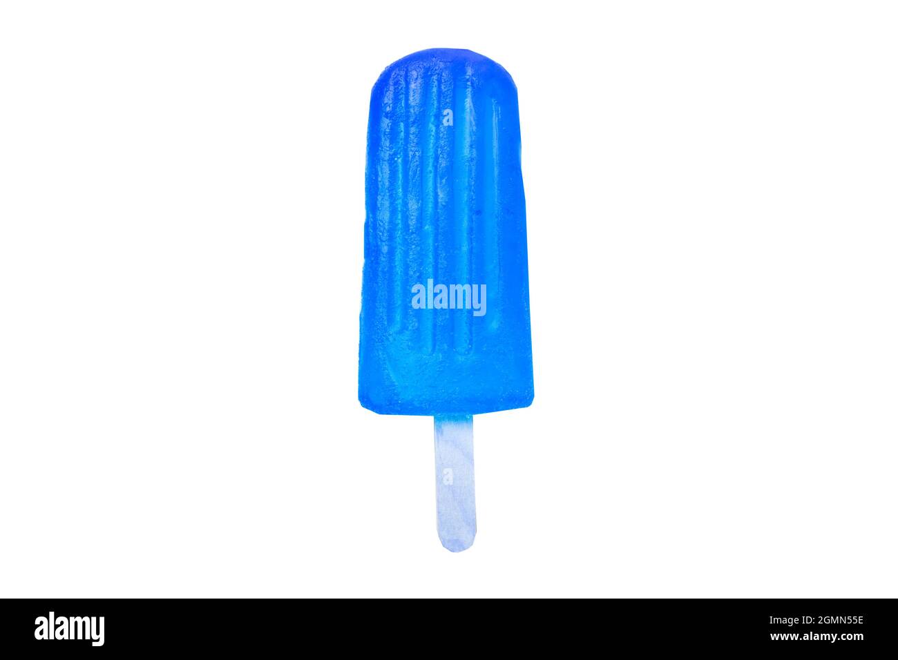 Blueberry Popsicle Isolated on White Background with Clipping Path ...