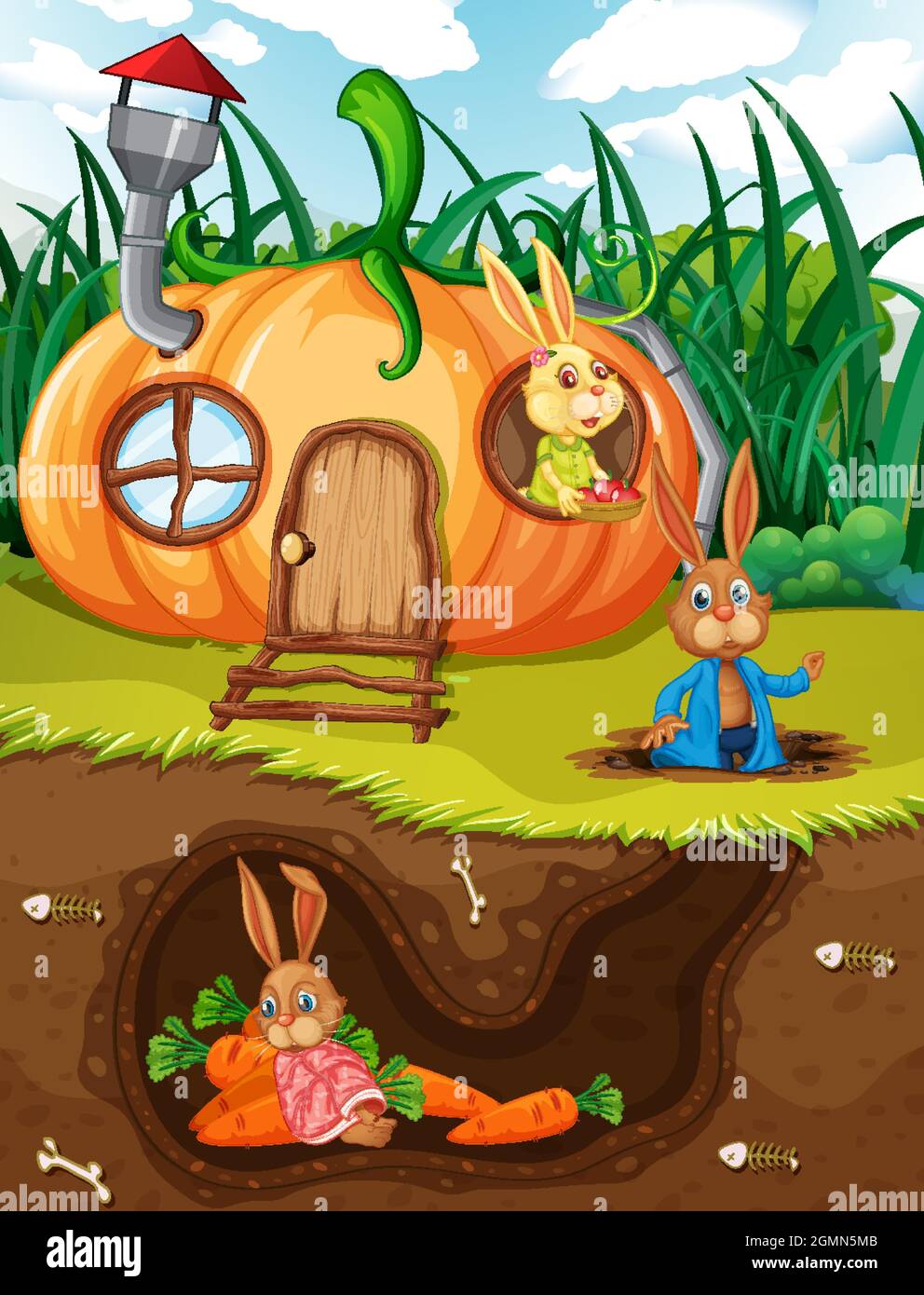 Rabbit Hole Clipart