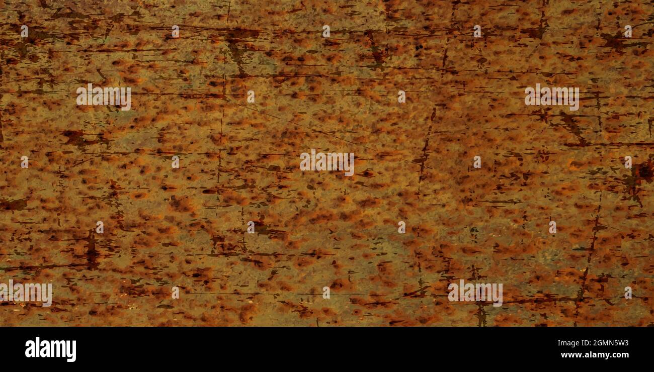 Rusty grunge background. Texture of spots, stains, ink, dots, scratches ...