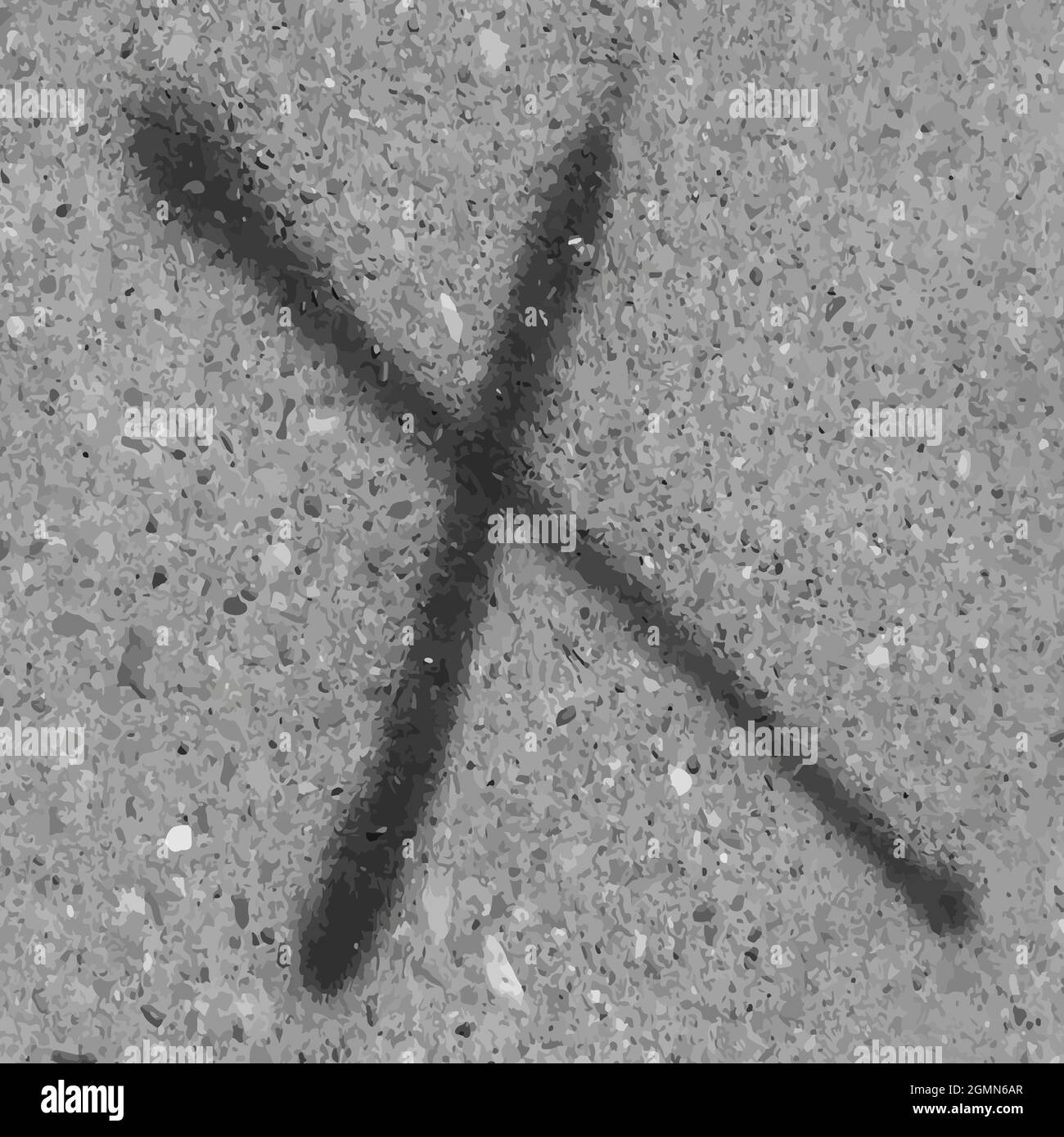 X mark grunge background. Rejected sign in grunge style. Vector ...