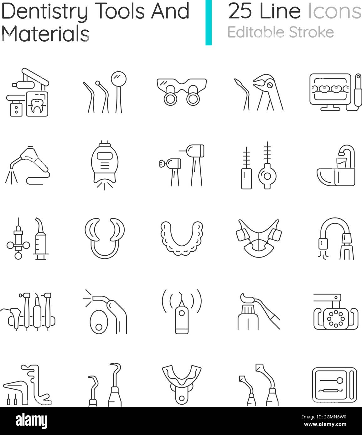 Dental materials Stock Vector Images - Alamy