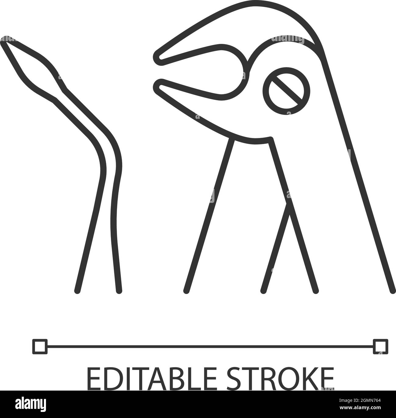 Tooth extraction tools linear icon Stock Vector Image & Art - Alamy