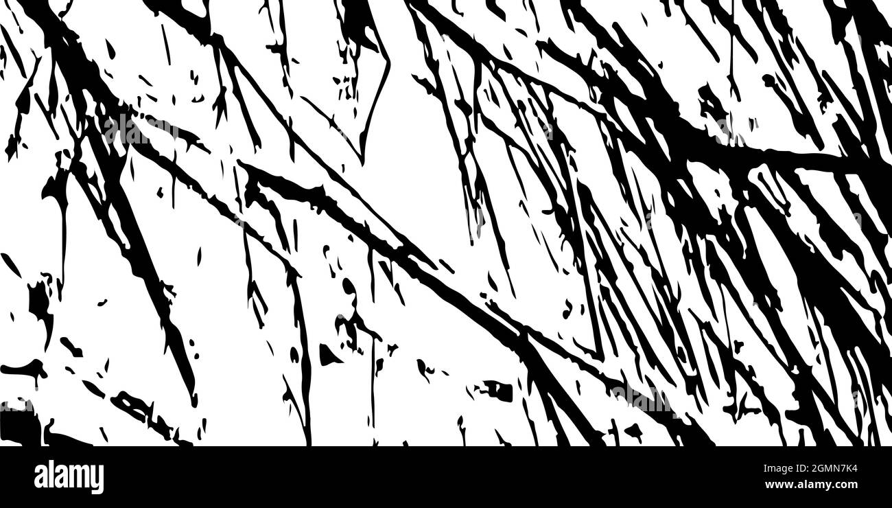 Scratch black and white grunge background. Dry brush strokes. Modern ...