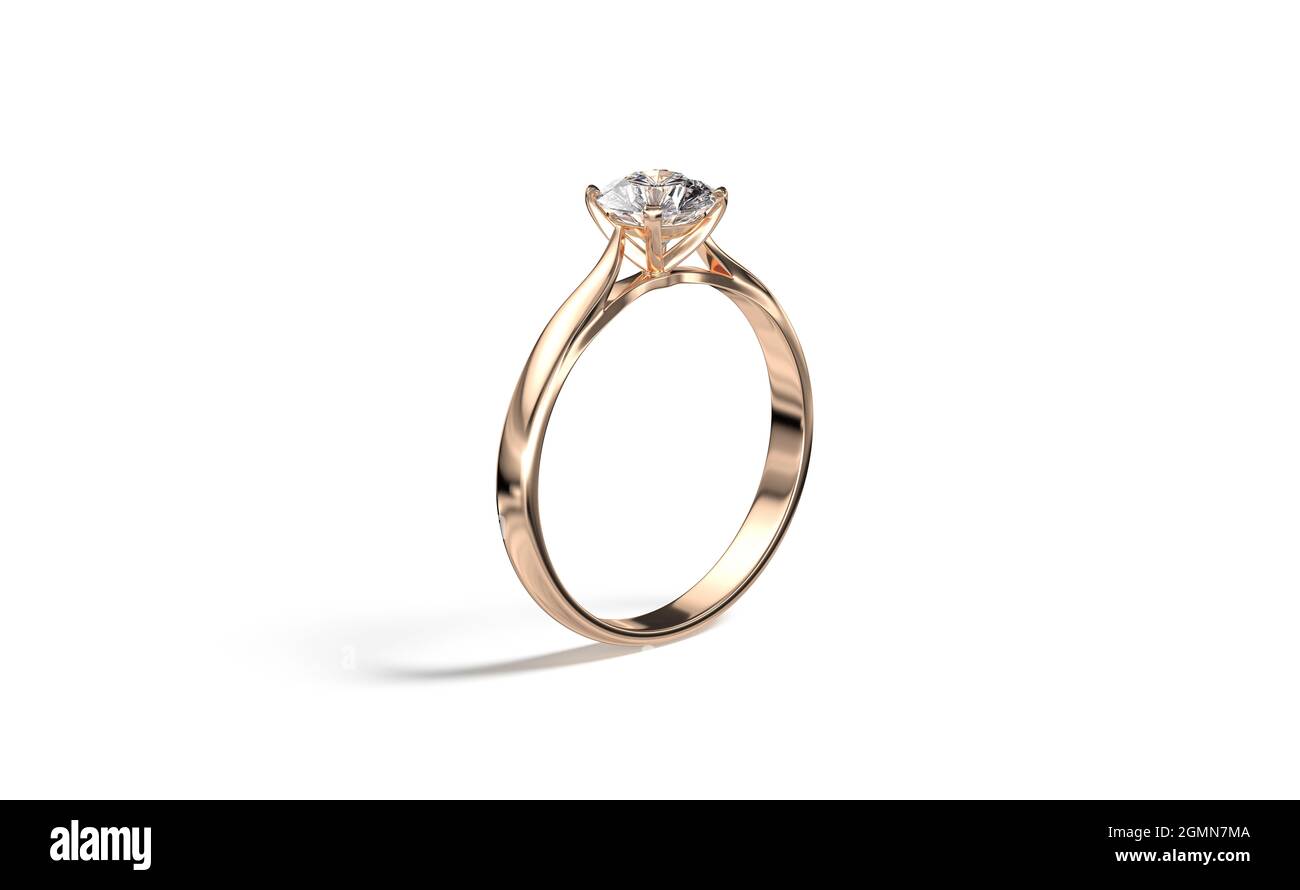 Engagement ring side view Cut Out Stock Images & Pictures - Alamy