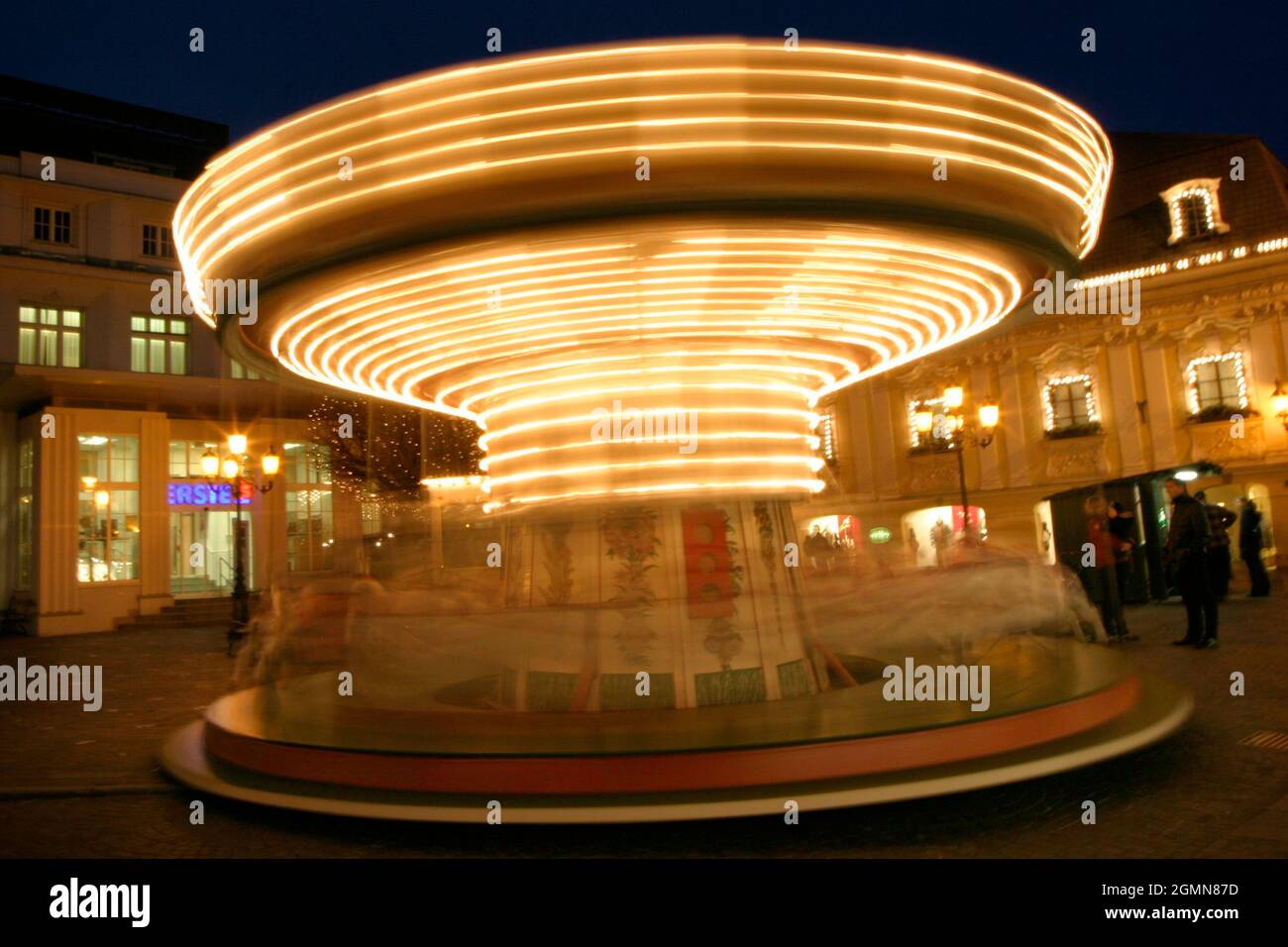 roundabout on the christmas market, Austria Stock Photo - Alamy