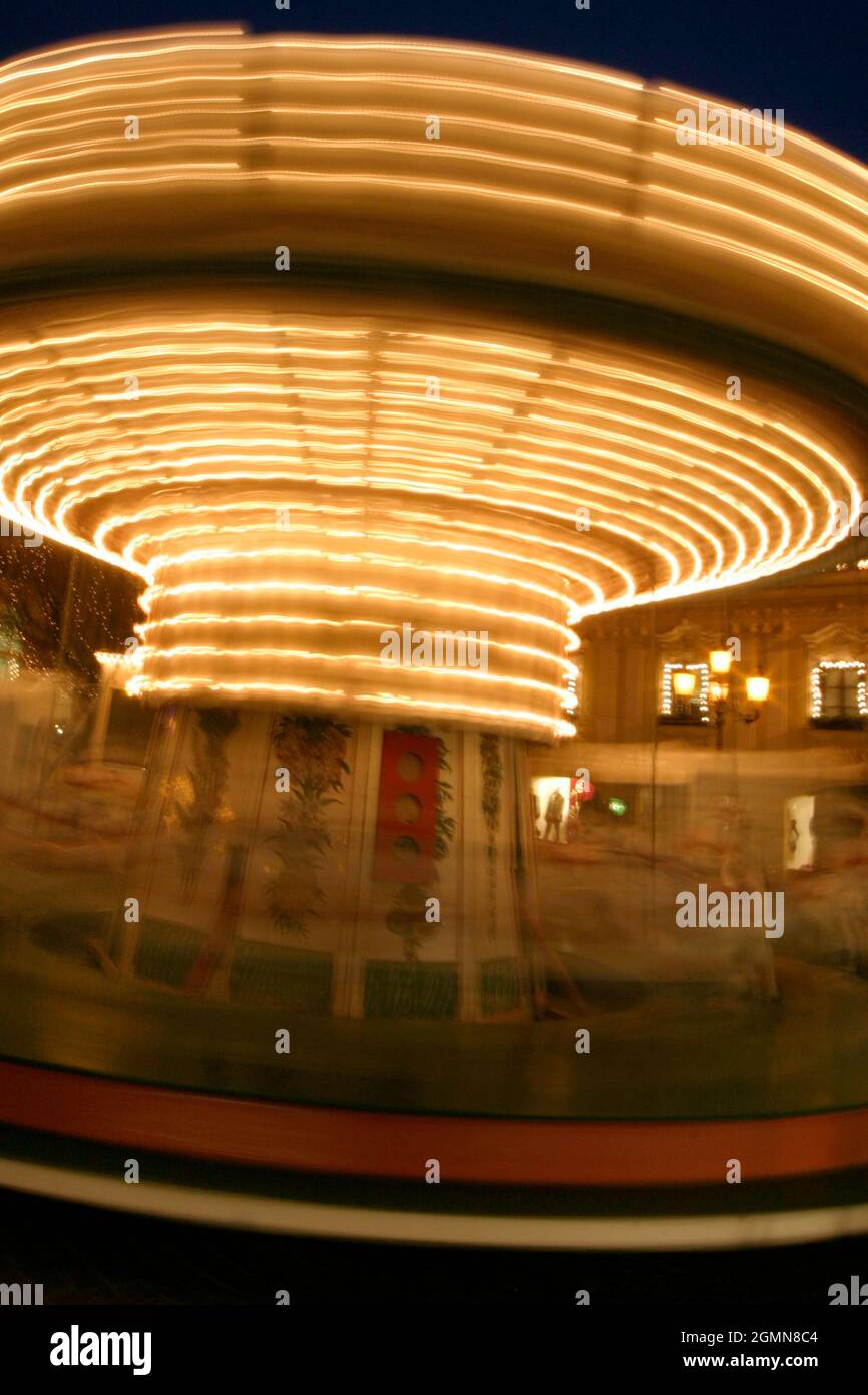 roundabout on the christmas market, Austria Stock Photo - Alamy