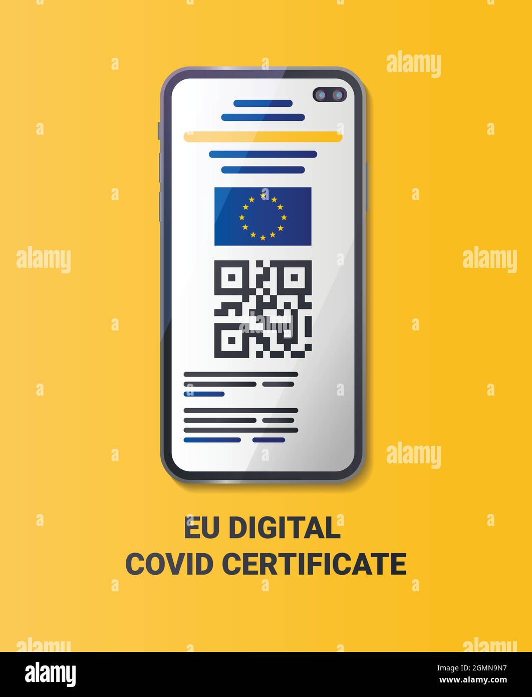 Yellow color qr code Stock Vector Images - Alamy