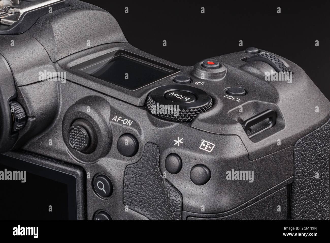 modern professional black digital photo camera controls - buttons ...