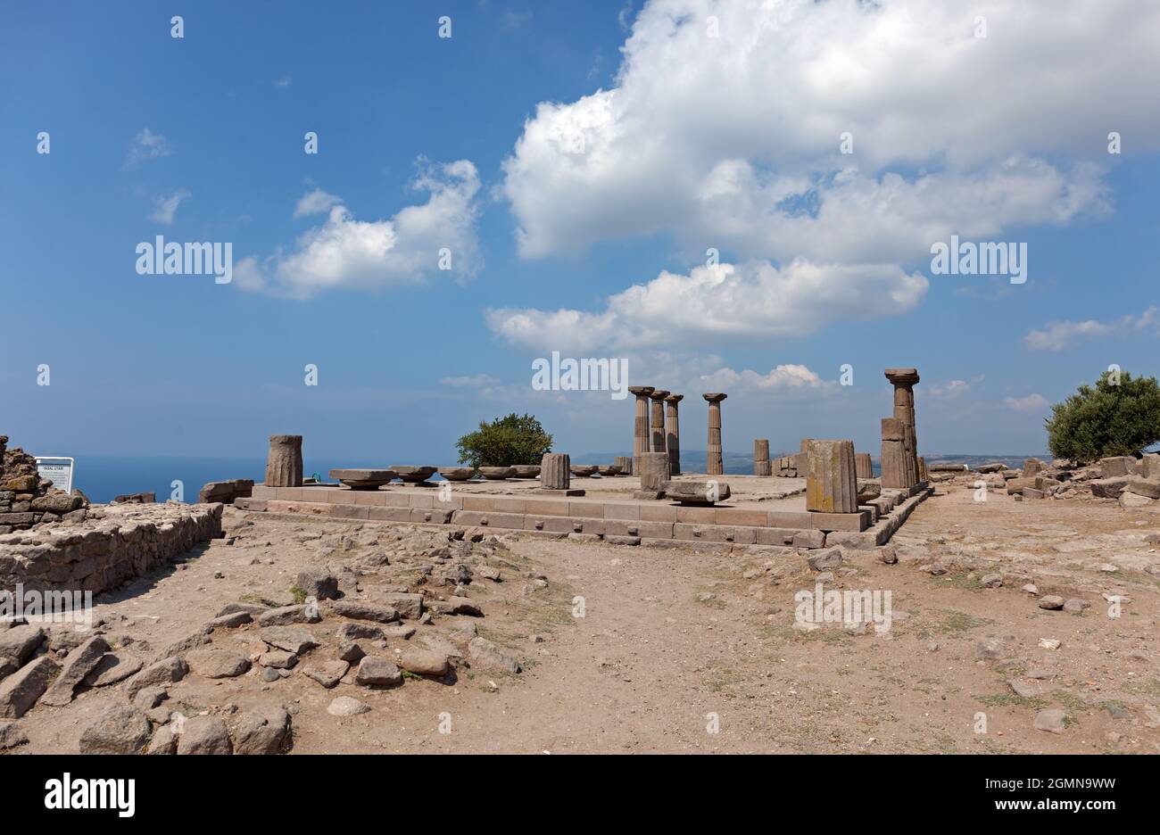 Assos Athena temple Stock Photo - Alamy