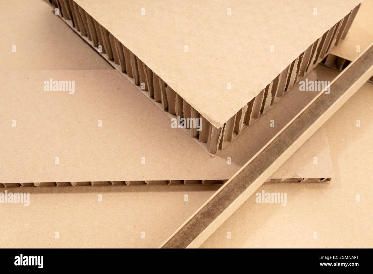 Corrugated Cardboard Background. Carton Detail Stock Photo - Alamy