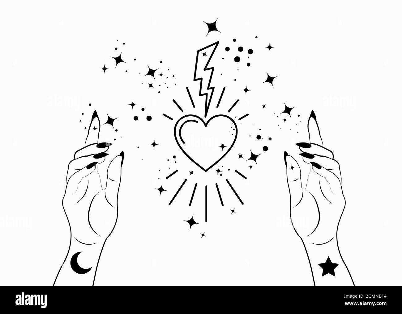 Mystical star amulet icon Cut Out Stock Images & Pictures - Alamy