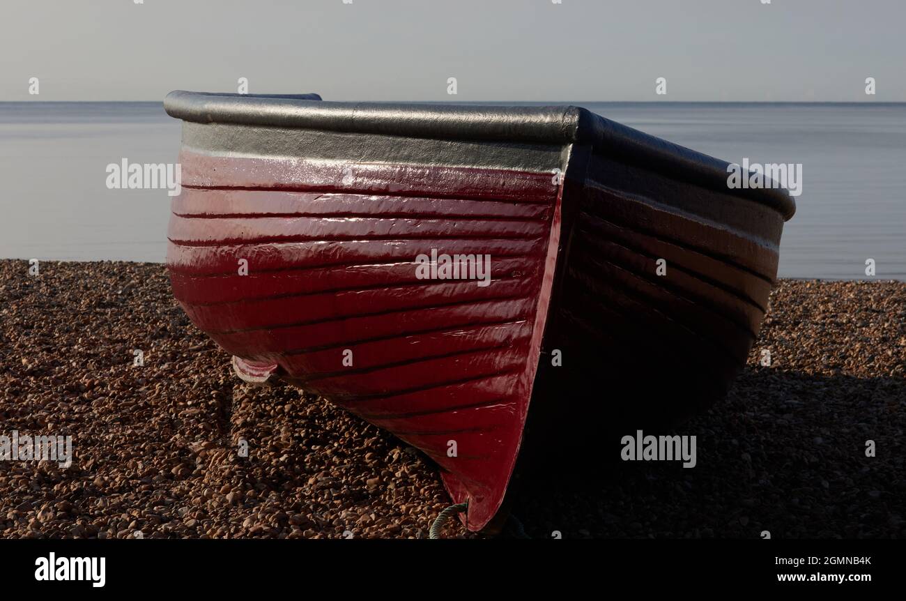 Local wooden boat near beach hi-res stock photography and images - Alamy