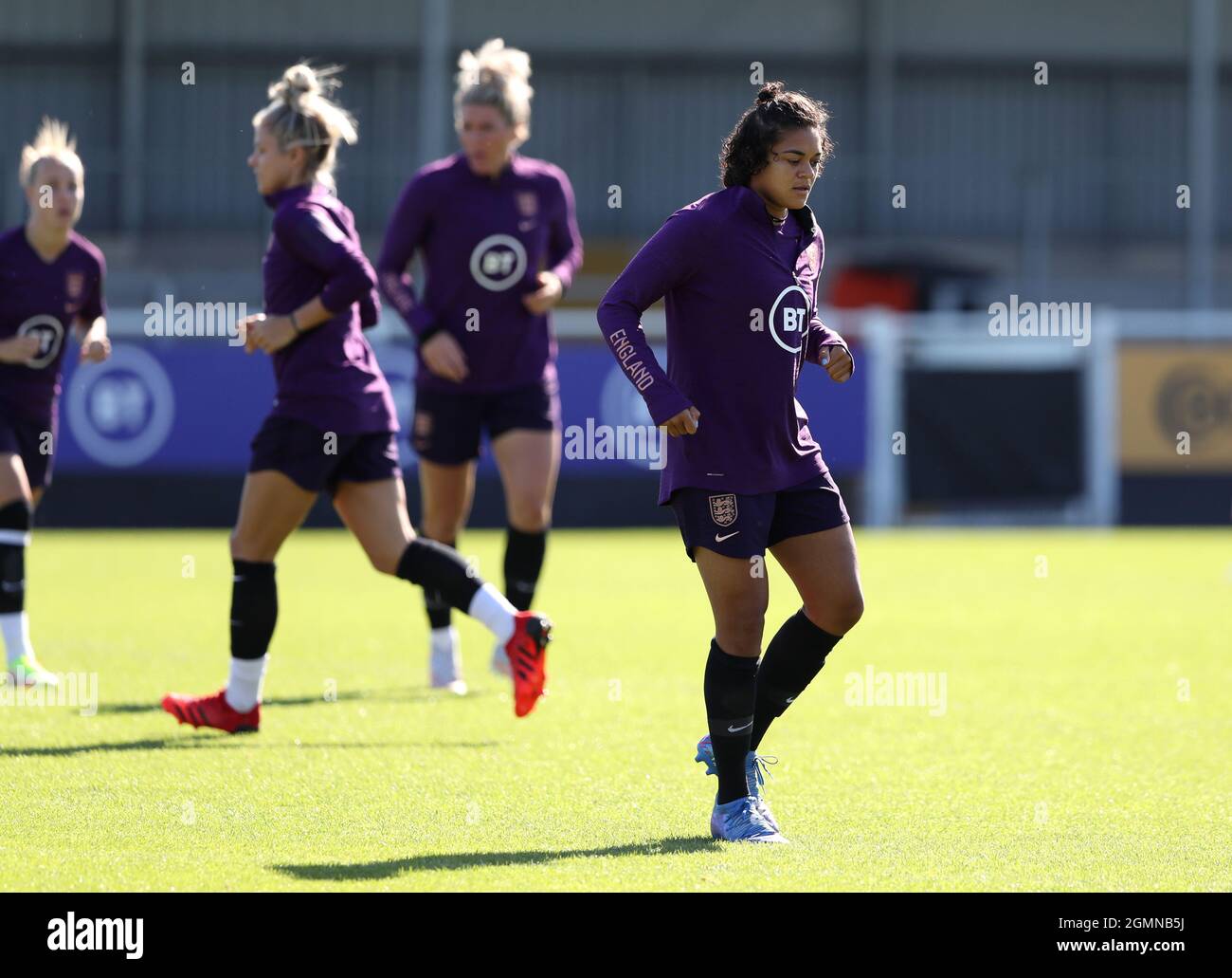 England's Jess Carter during a training session at the Silverlake ...