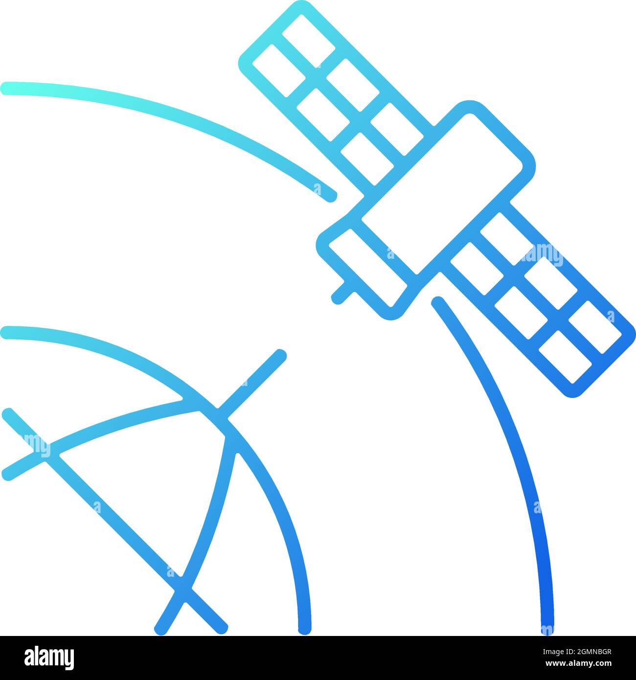 Polar Satellite gradient linear vector icon Stock Vector Image & Art - Alamy