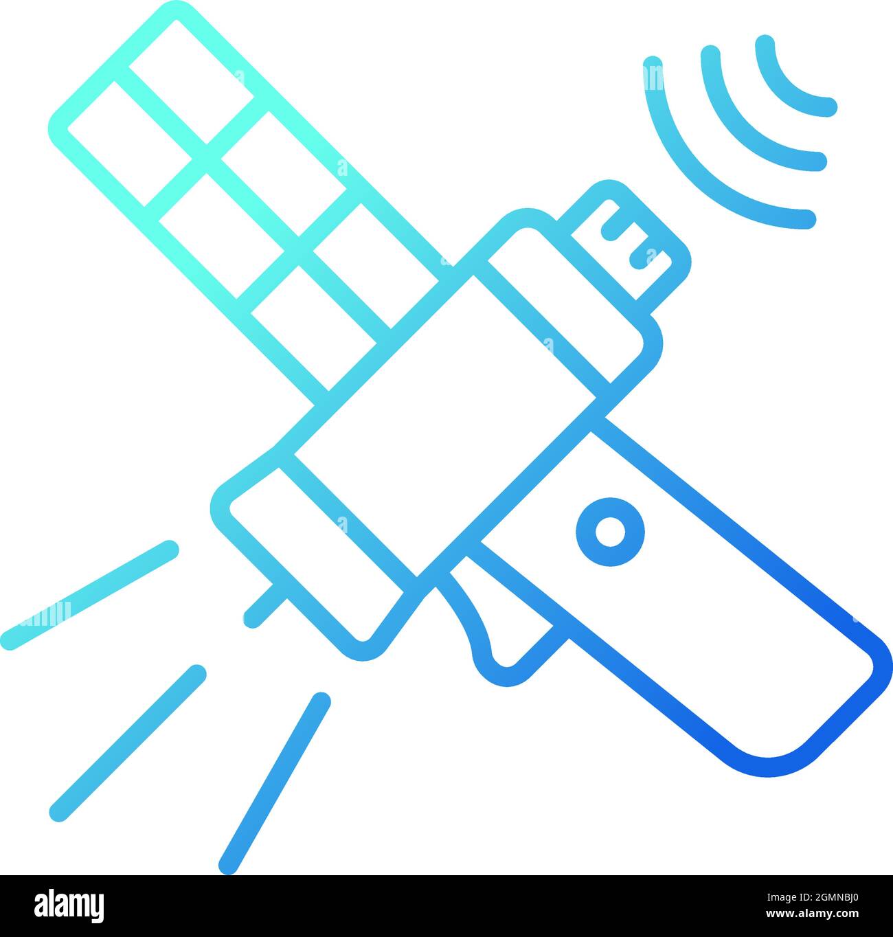 Communications satellite gradient linear vector icon Stock Vector Image & Art - Alamy