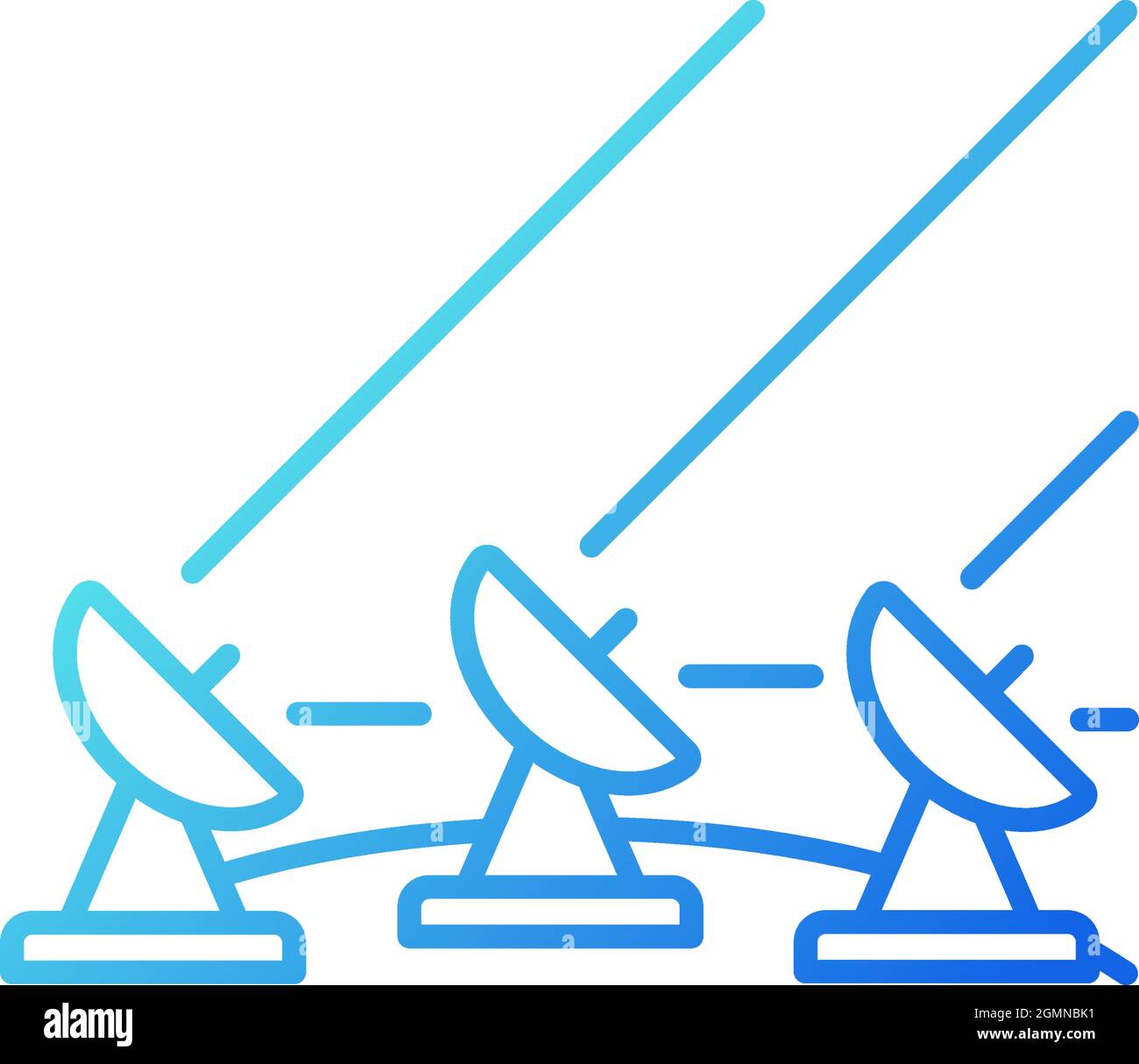 Ground Satellite System Gradient Linear Vector Icon Stock Vector Image And Art Alamy