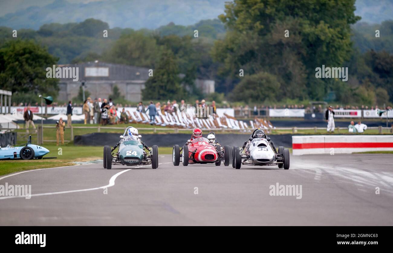 Goodwood, UK. 19th Sep, 2021. Chris Drake driving a Terrier Ford Mk2 ...