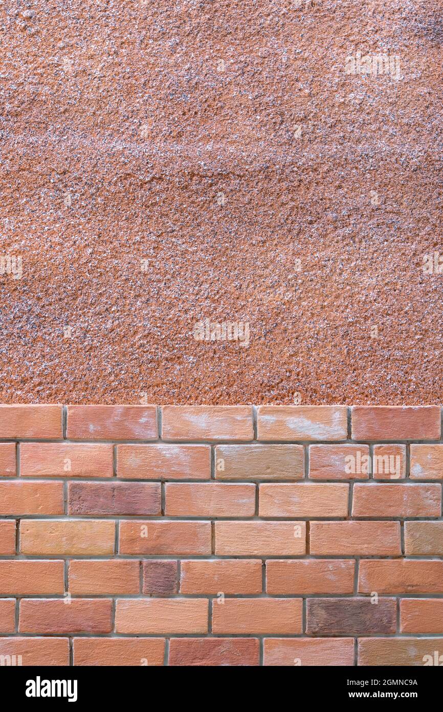 Background of Artificial Polyurethane Brick wall and Foam Cement wall ...
