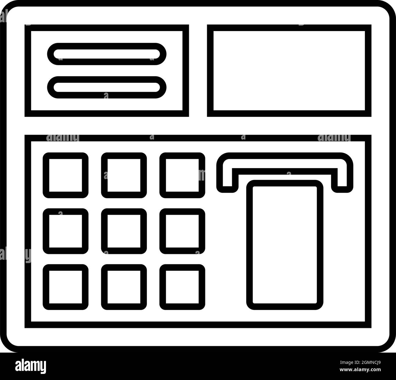 Screen print machine Stock Vector Images - Alamy