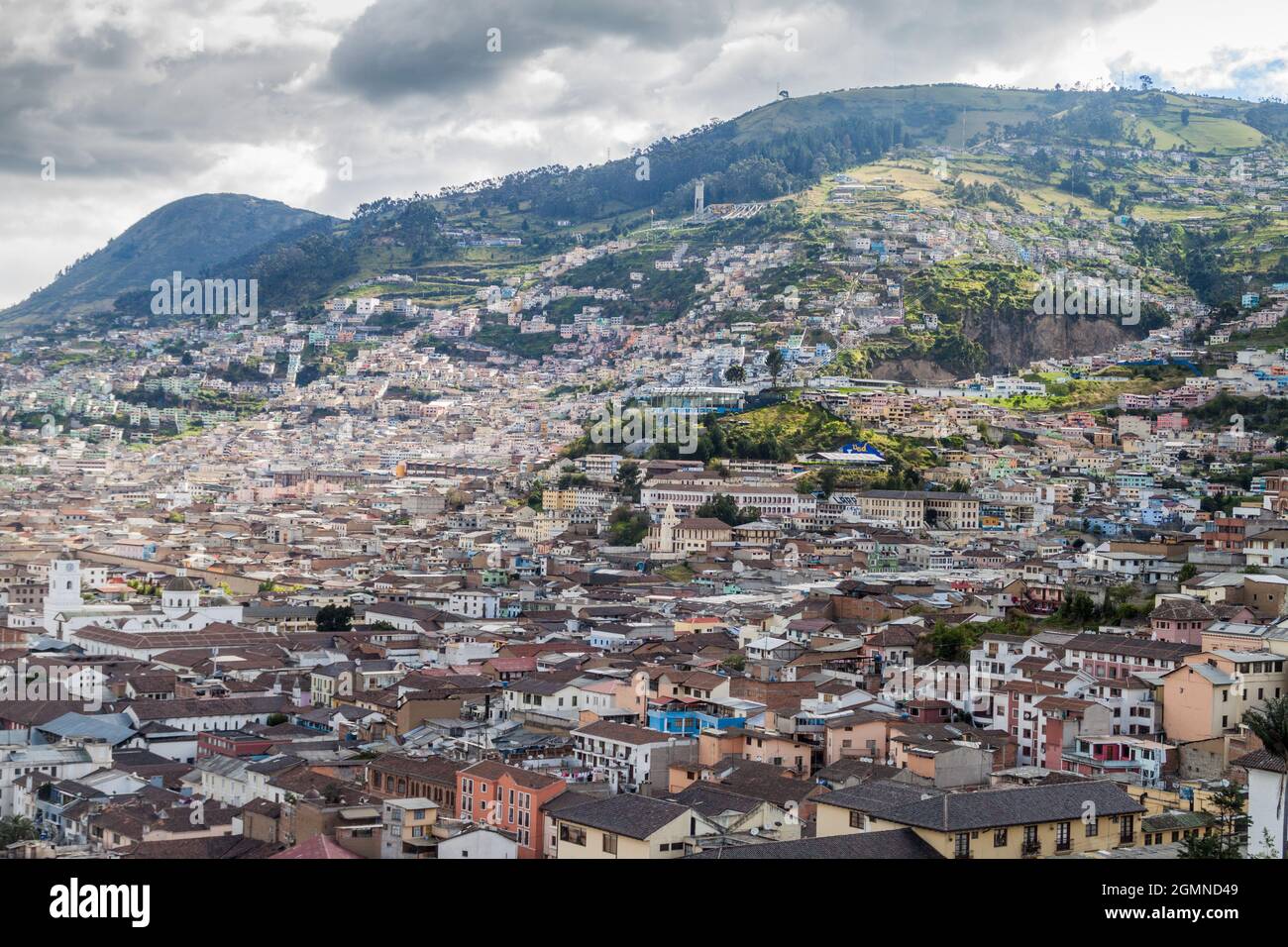 Aerial view of Quito, capital of Ecuador Stock Photo - Alamy