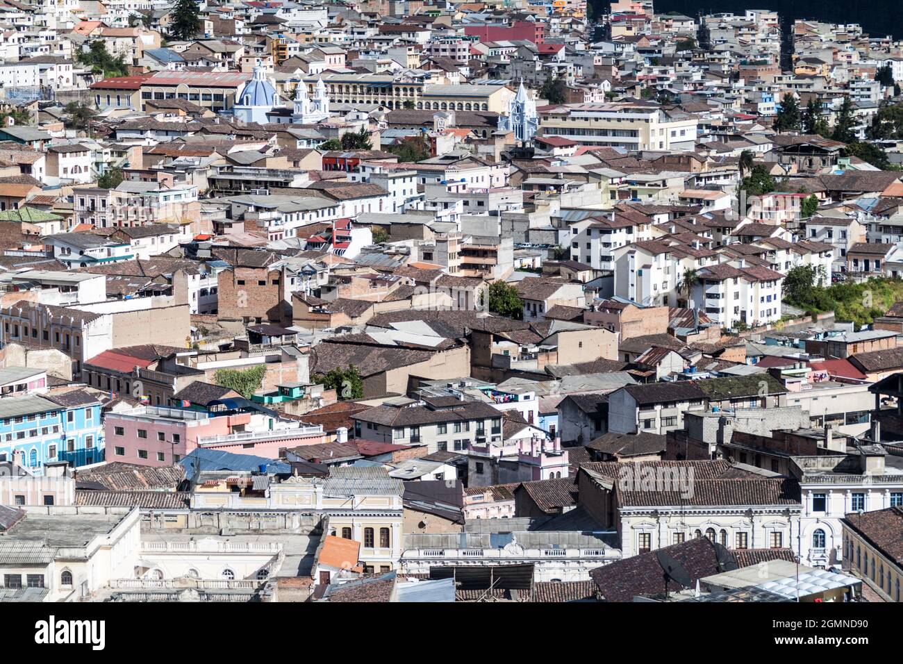 Aerial view of Quito, Ecuador Stock Photo - Alamy