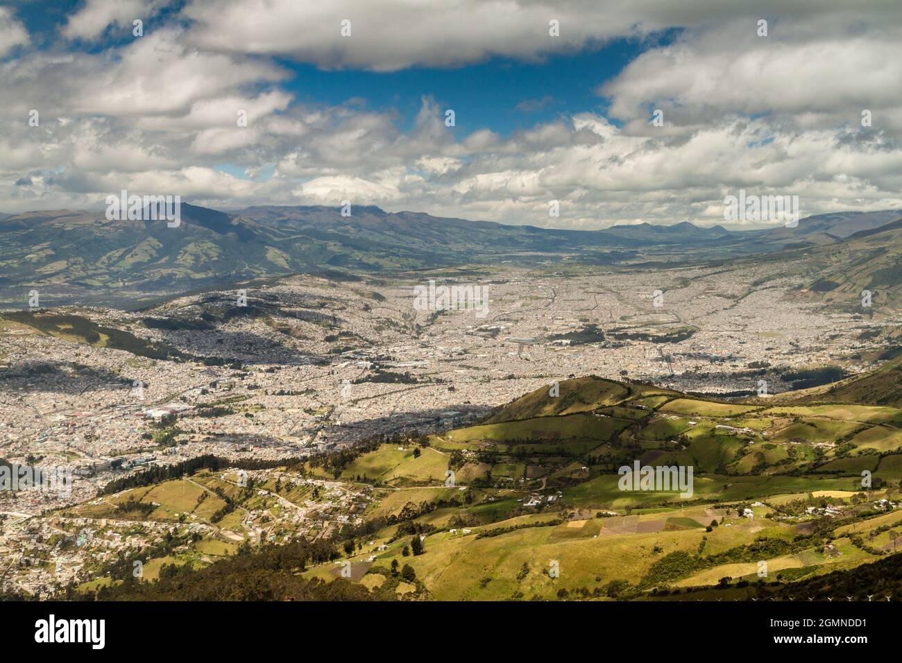 Aerial view of Quito, capital of Ecuador Stock Photo - Alamy