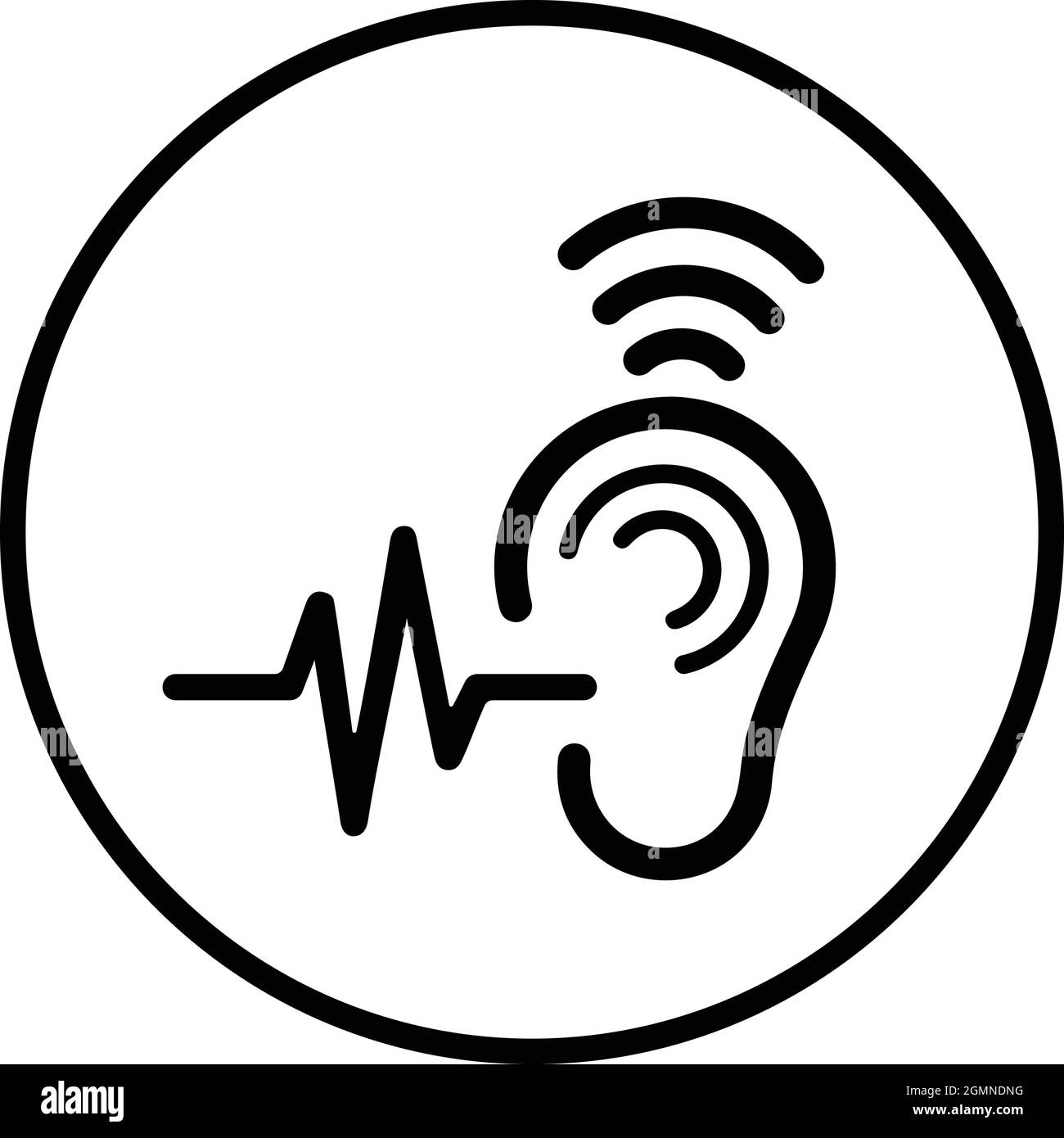 Sound waves ear hearing hi-res stock photography and images - Alamy
