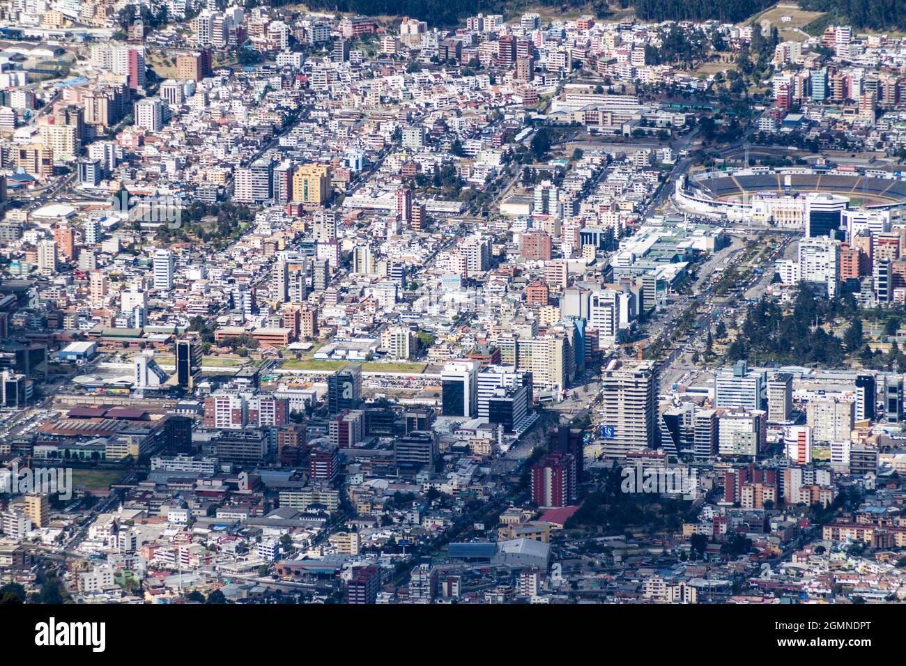 Aerial view of Quito, Ecuador Stock Photo - Alamy