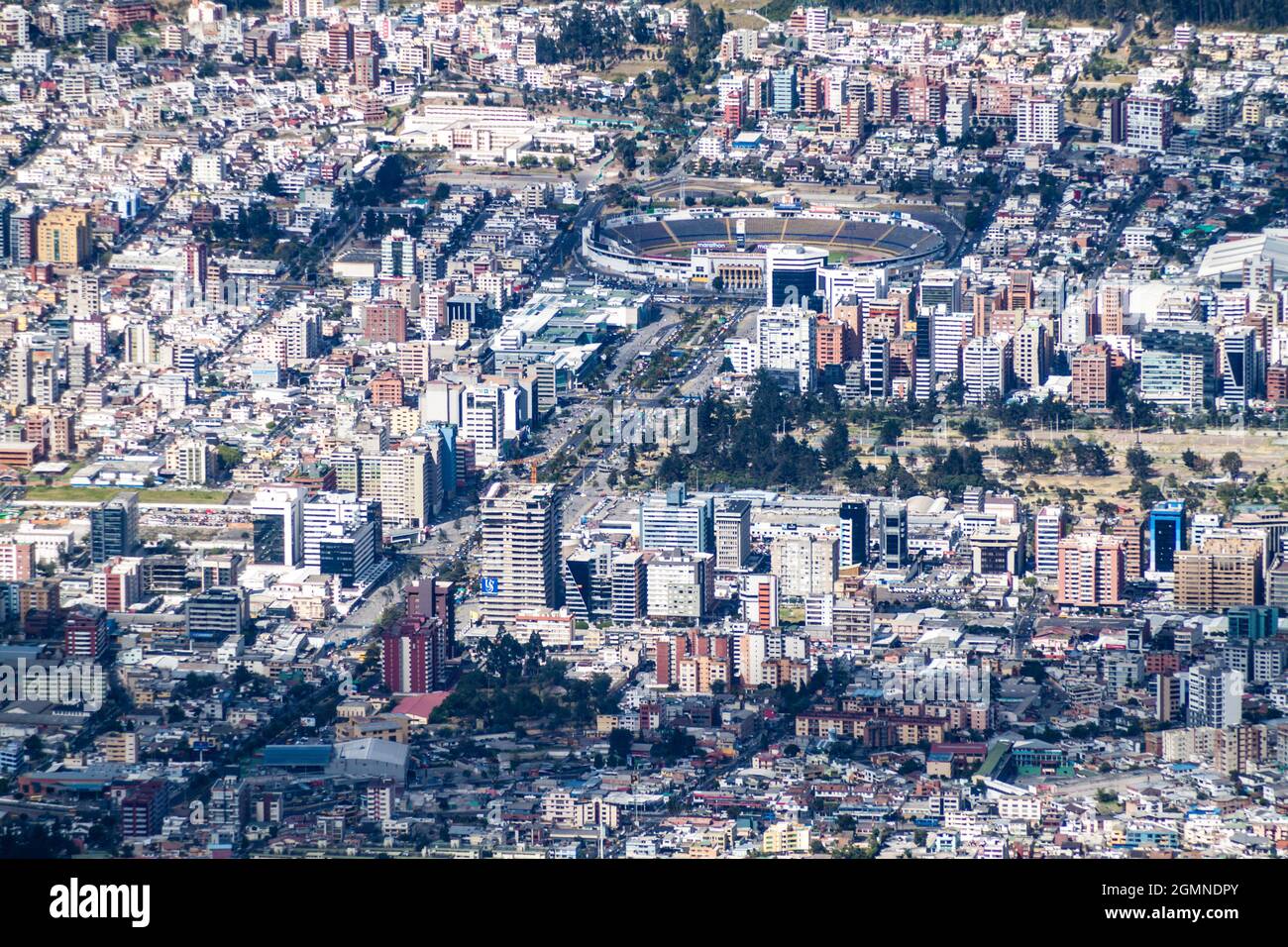 Aerial view of Quito, Ecuador Stock Photo - Alamy