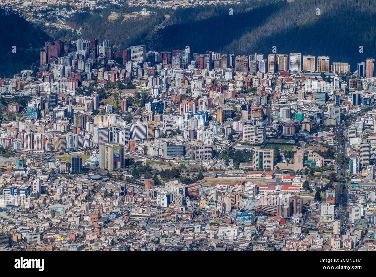 Aerial view of Quito, Ecuador Stock Photo - Alamy