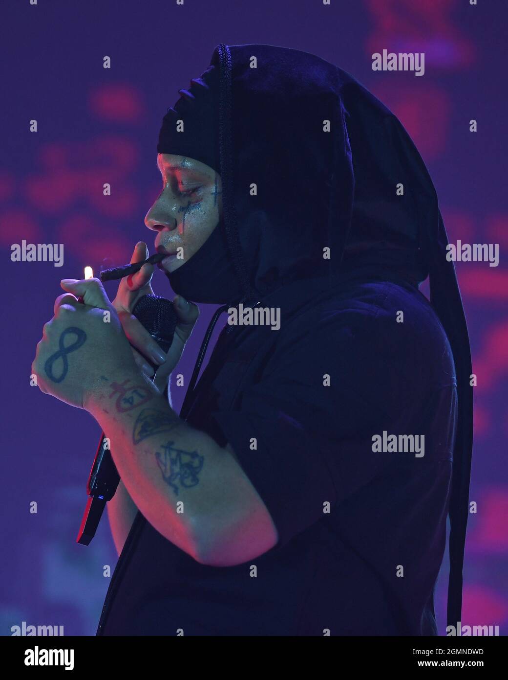 Miami FL, USA. 19th Sep, 2021. Trippie Redd performs during the Tripp ...