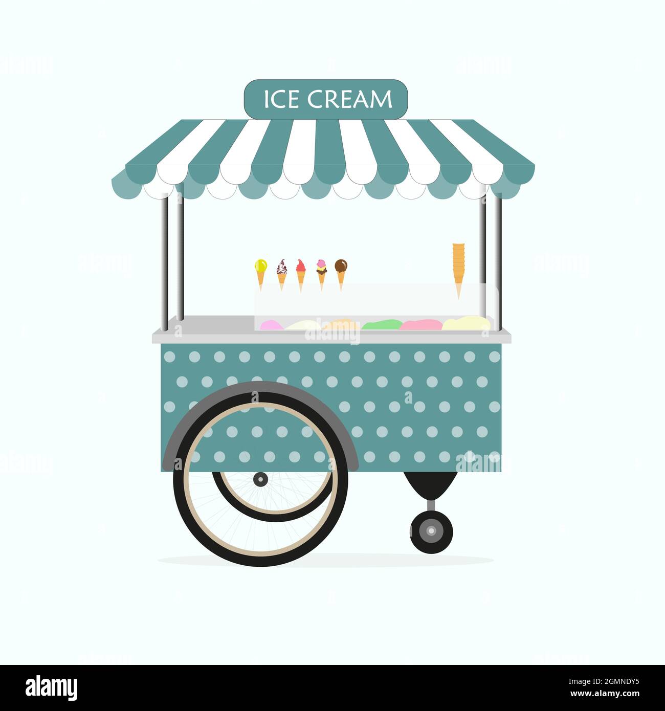 Ice Cream Cart Clipart