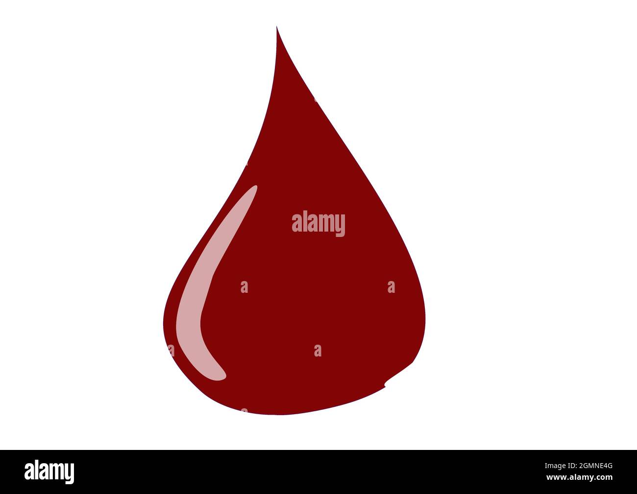Red blood drop on white background Stock Vector Image & Art - Alamy