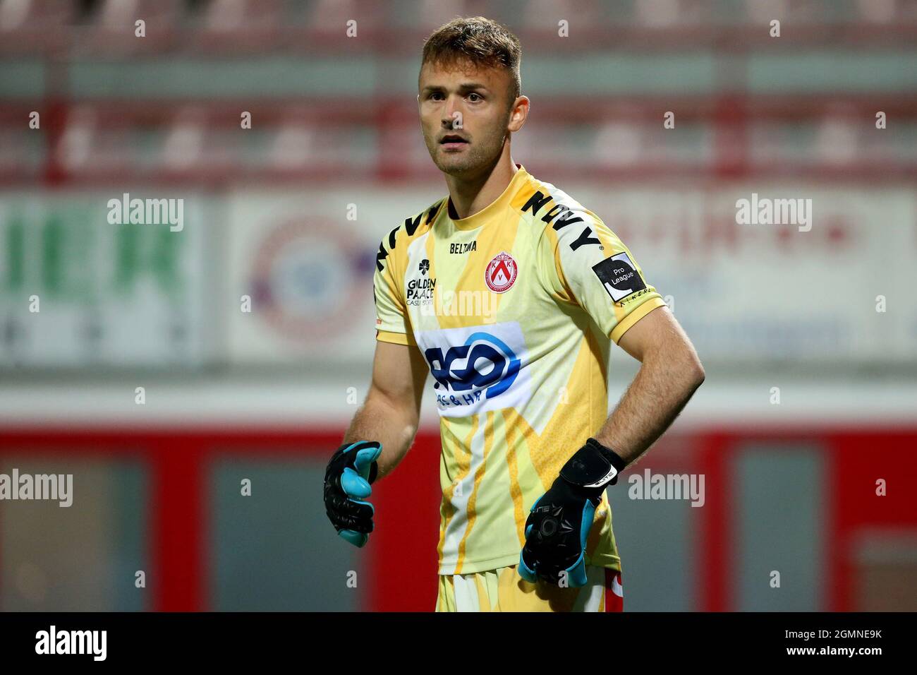 KORTRIJK, BELGIUM - SEPTEMBER 19: goalkeeper Marco Ilic of KV Kortrijk ...