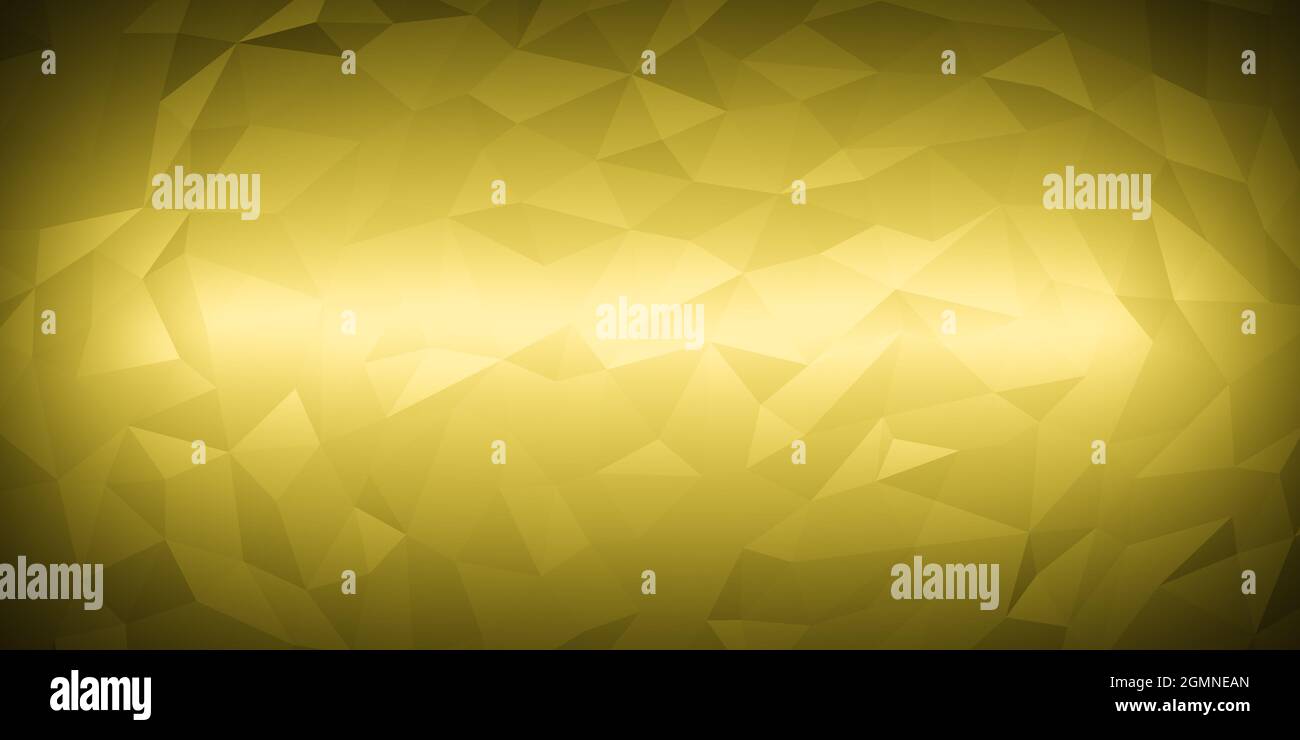 Yellow abstract low-poly geometric background or wallpaper with ...