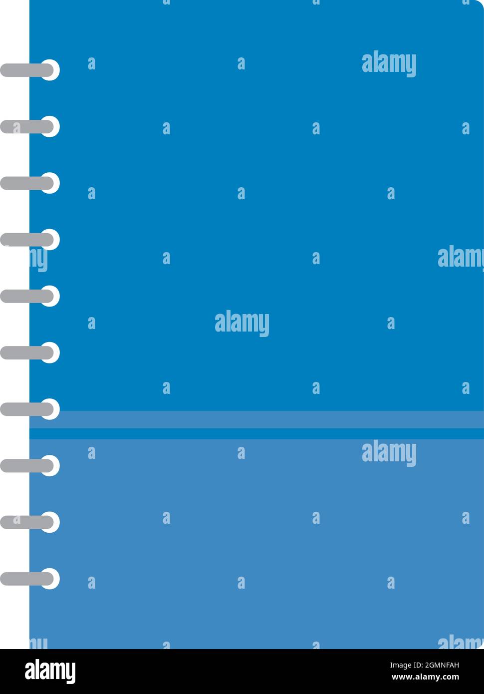 blue notebook icon on white background Stock Vector Image & Art - Alamy